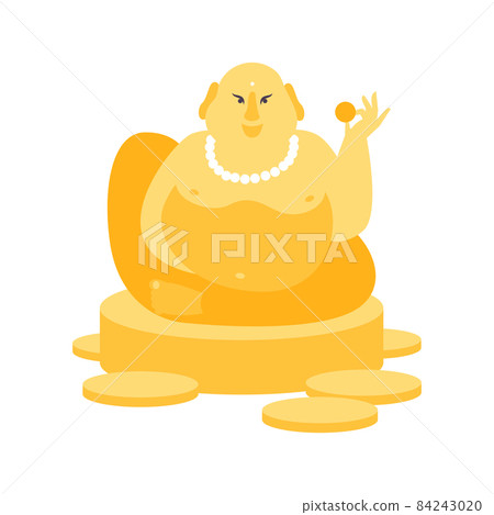 Hotei Buddha Dream Composition - Stock Illustration [84243020] - PIXTA