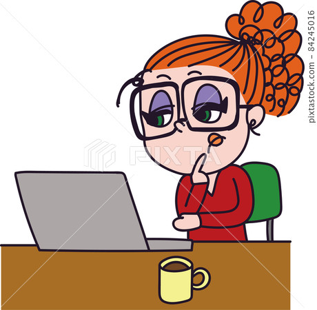 IT girl - Stock Illustration [84245016] - PIXTA