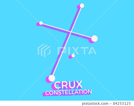 Crux constellation 3d symbol. Constellation... - Stock Illustration ...
