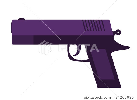 Handgun_gun (purple) - Stock Illustration [84263086] - PIXTA