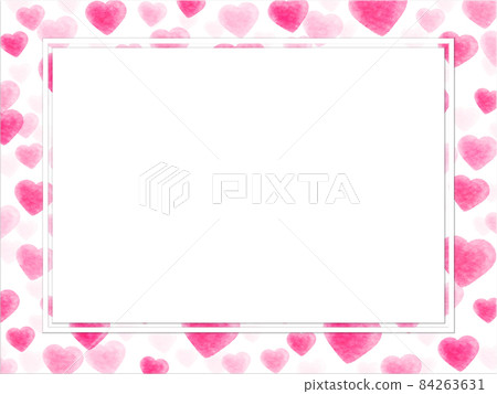 Red heart picture frame frame - Stock Illustration [84263631] - PIXTA