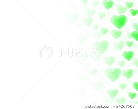 Green heart gradient frame no.01 - Stock Illustration [84267502] - PIXTA