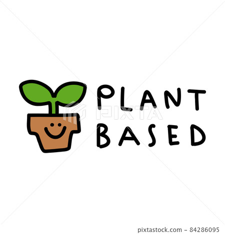 Plant-based characters (PLANT BASED) - Stock Illustration [84286095 ...