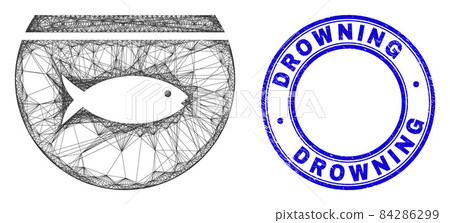 Rubber Drowning Watermark and Net Irregular... - Stock Illustration ...