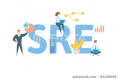 SRE, Site Reliability Engineering. Concept with... - Stock Illustration ...