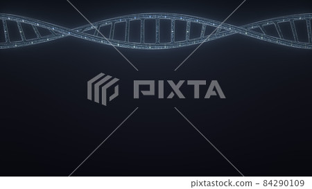 Carbon DNA molecule model, 3D rendering - Stock Illustration [84290109 ...
