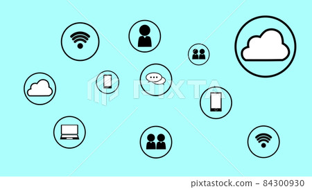 Simple icon background - Stock Illustration [84300930] - PIXTA
