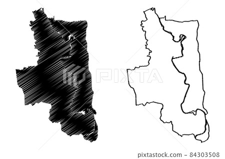 Bogra City (Peoples Republic of Bangladesh,... - Stock Illustration ...