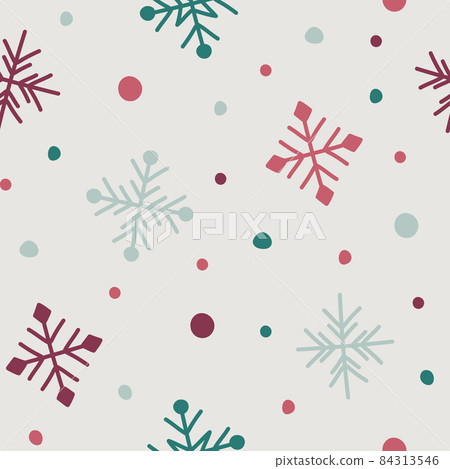 Christmas pattern with snowflakes. Vector - Stock Illustration ...