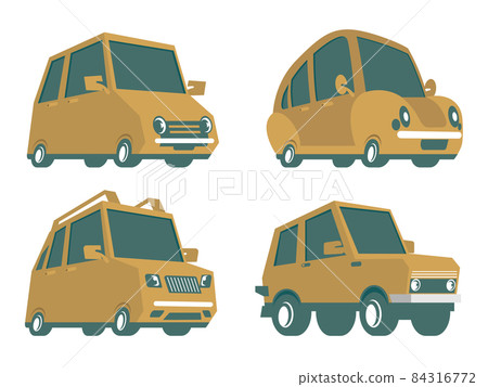 Simple car vector illustration set - Stock Illustration [84316772] - PIXTA