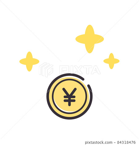 Simple line money... - Stock Illustration [84318476] - PIXTA