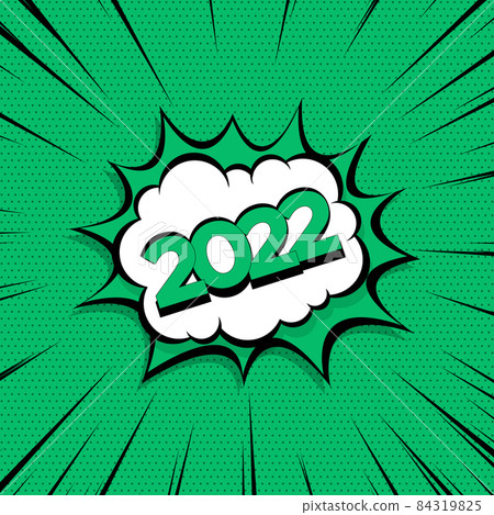 Colorful Web Template Comic Zoom New Year 2021... - Stock Illustration ...