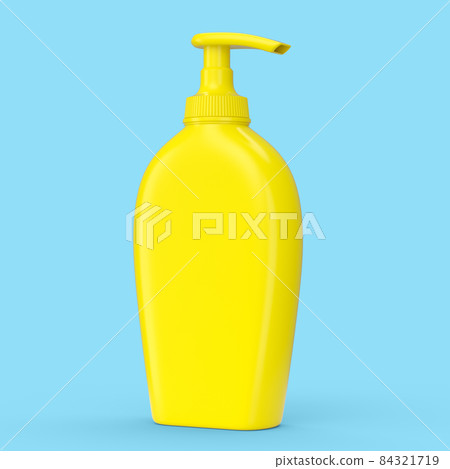 Yellow sunscreens bottle or sunblock cream tube... - Stock Illustration ...