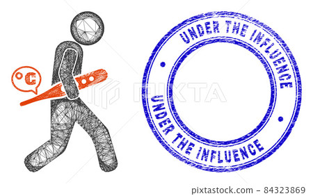 Grunge Under the Influence Watermark and Net...-插圖素材 [84323869] - PIXTA圖庫