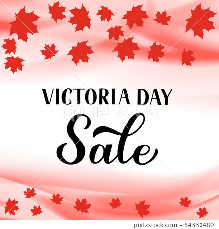 Victoria day Sale banner. Calligraphy hand... - Stock Illustration ...