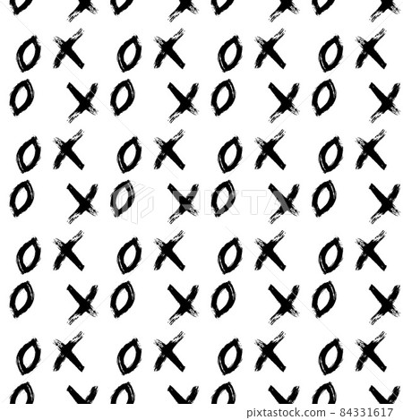 Seamless pattern XOXO on white background.... - Stock Illustration ...