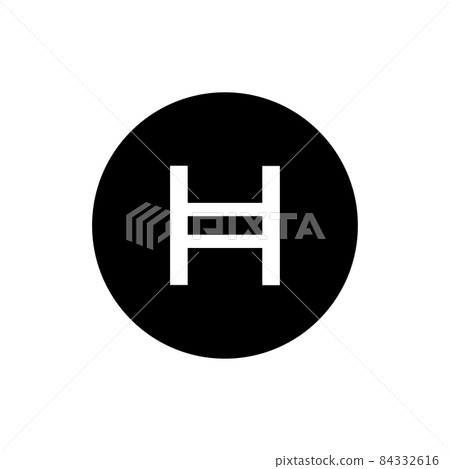 Hedera (HBAR) icon isolated on white background. - Stock Illustration ...