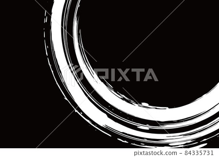 Japanese style circle background illustration... - Stock Illustration ...