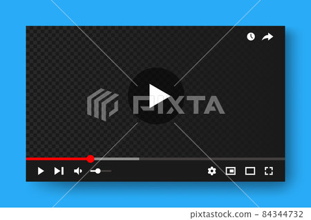 Video full frame element mockup template.... - Stock Illustration ...