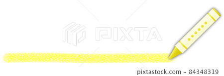 Character emphasis line written in yellow crayon - Stock Illustration ...