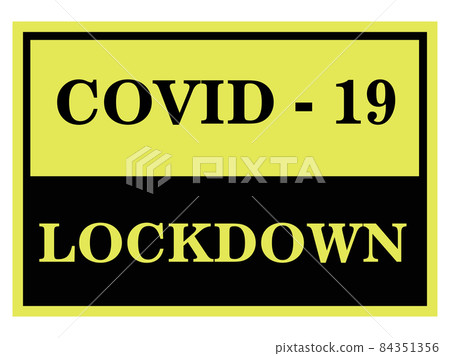 Covid 19 Lockdown. Coronavirus lockdown symbol.... - Stock Illustration ...