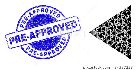 Grunge Pre-Approved Watermark and Play Back... - Stock Illustration ...