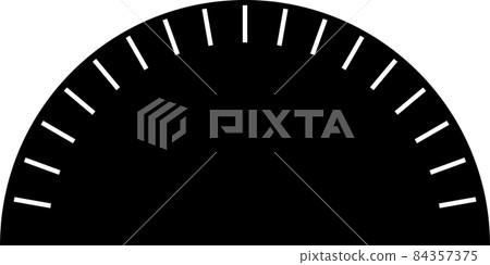 Protractor silhouette icon - Stock Illustration [84357375] - PIXTA