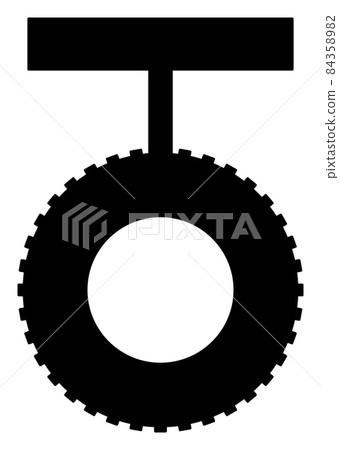 Raster Tire Swing Icon Illustration - Stock Illustration [84358982] - PIXTA