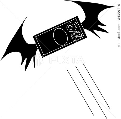 Silhouette of money coming out vigorously - Stock Illustration ...