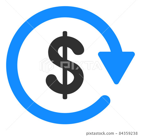 Raster Dollar Pay Again Icon Illustration-插圖素材 [84359238] - PIXTA圖庫