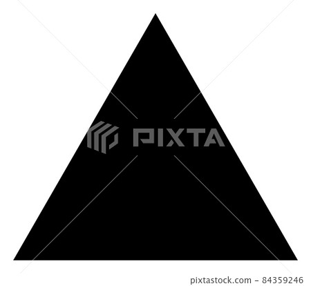 Raster Filled Triangle Icon Illustration - Stock Illustration [84359246 ...