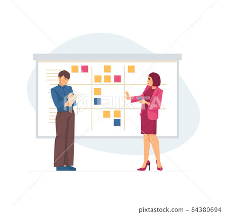 Multitasking, planning teamwork and time... - Stock Illustration ...