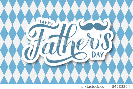 Happy Father s Day calligraphy lettering on... - Stock Illustration ...