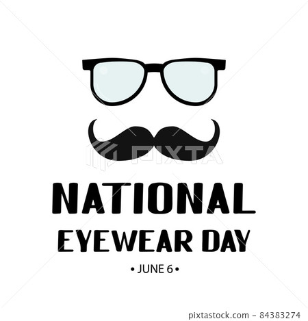 National Eyewear Day in USA annual holiday.... - Stock Illustration ...