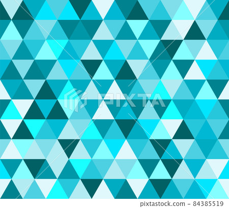 Cyan triangular seamless pattern. Geometric... - Stock Illustration ...