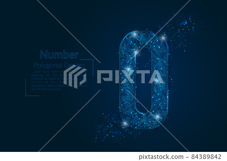 Abstract isolated blue image of a number zero.... - Stock Illustration ...