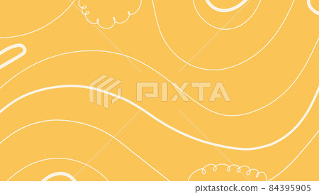 Abstract yellow background. doodle... - Stock Illustration [84395905 ...