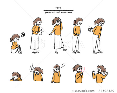 PMS female illustration set - Stock Illustration [84398389] - PIXTA