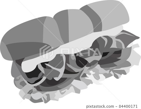 sandwich - Stock Illustration [84400171] - PIXTA