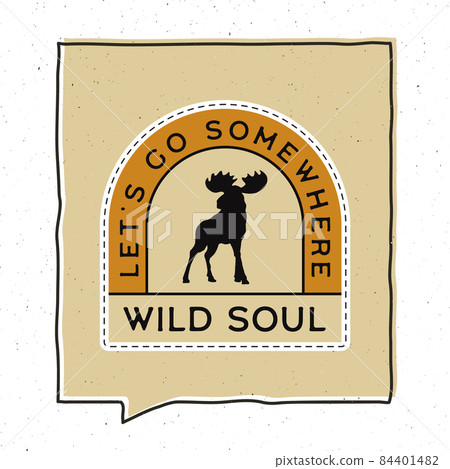 Vintage adventure badge illustration design.... - Stock Illustration ...