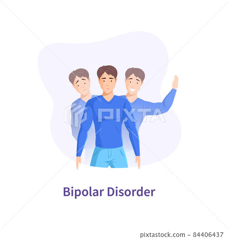 Diseases bipolar disorder, manic-depressive... - Stock Illustration ...