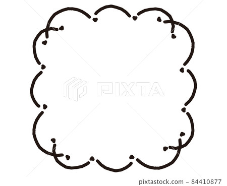 Hand-painted monochrome simple line drawing... - Stock Illustration ...