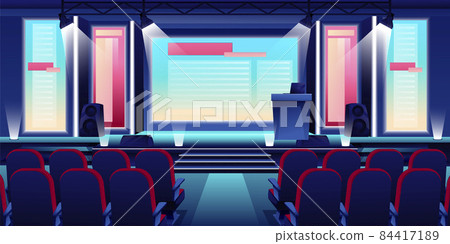 Auditorium hall for business conference or... - Stock Illustration ...