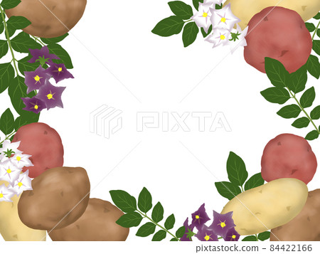 Potato frame - Stock Illustration [84422166] - PIXTA
