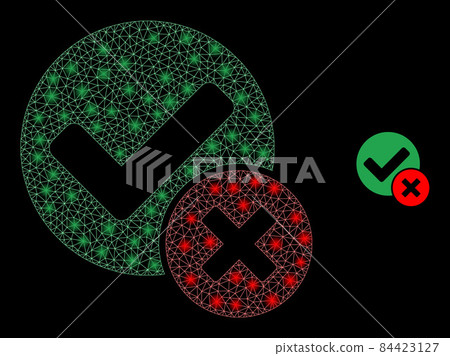 Vector Mesh Web False Positive with Glitter... - Stock Illustration ...