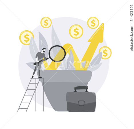 Business growth abstract concept vector... - Stock Illustration ...