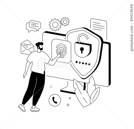 Data privacy abstract concept vector illustration. - Stock Illustration ...