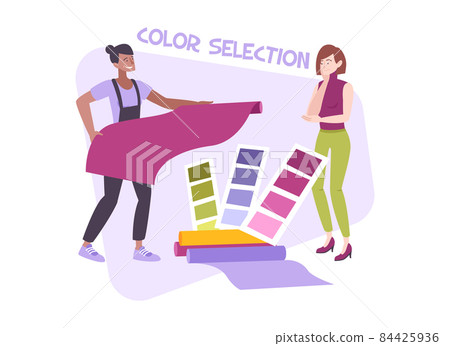 Designer Color Selection Composition-插圖素材 [84425936] - PIXTA圖庫