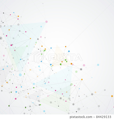 Creative connection with points and lines.... - Stock Illustration ...
