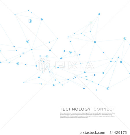 Creative connection with points and lines....-插圖素材 [84429173] - PIXTA圖庫